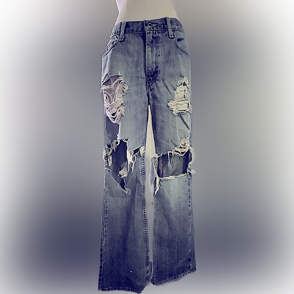Jeans | Vintage 199s Distressed Jeans 32x32 | Poshmark